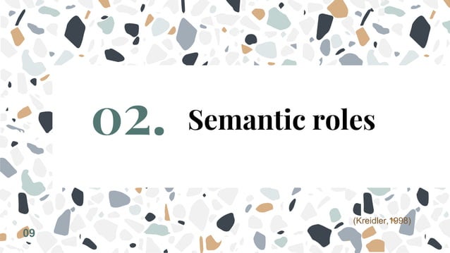 Semantic roles ch4 | PPT