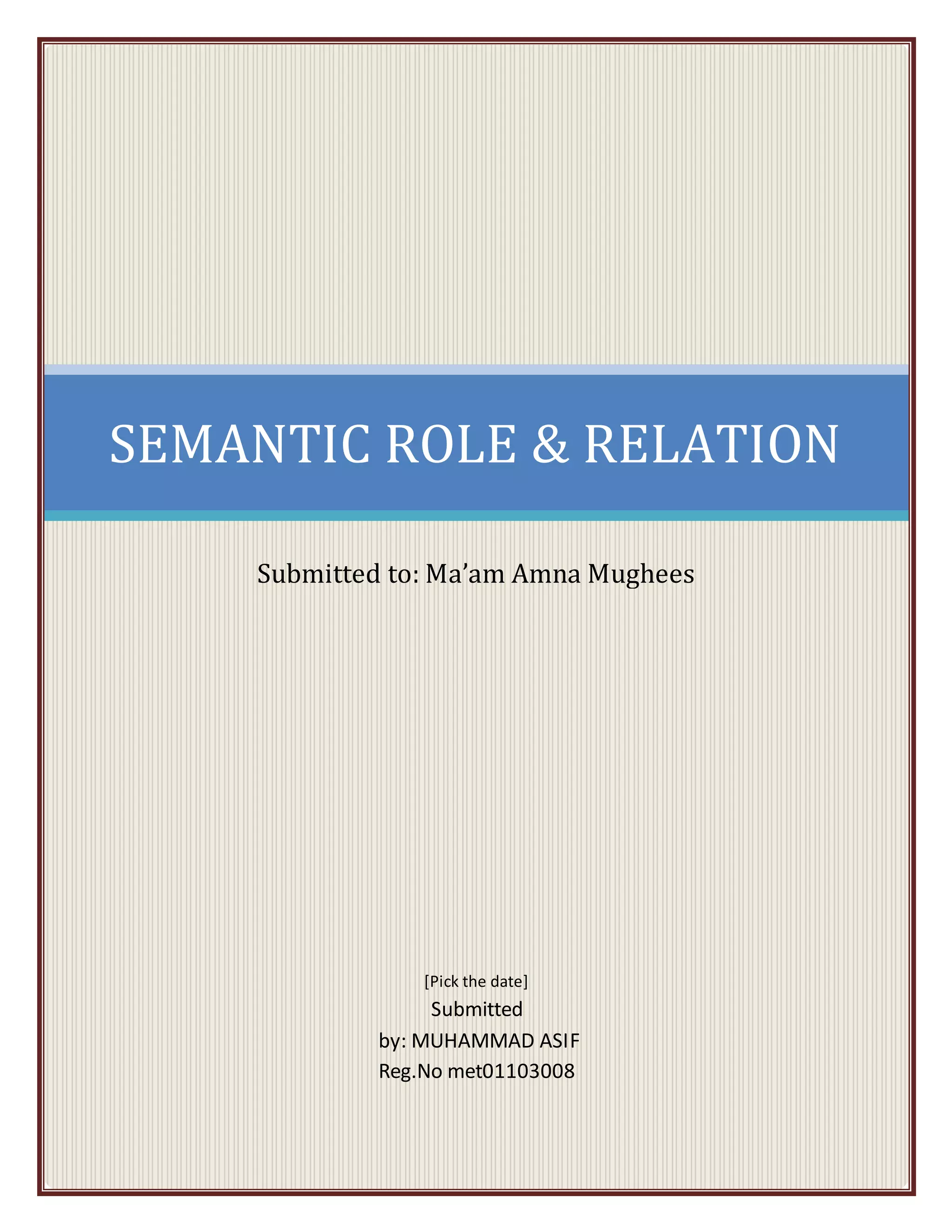 Semantic analysis | DOCX