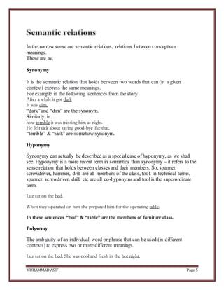 Semantic analysis | PDF