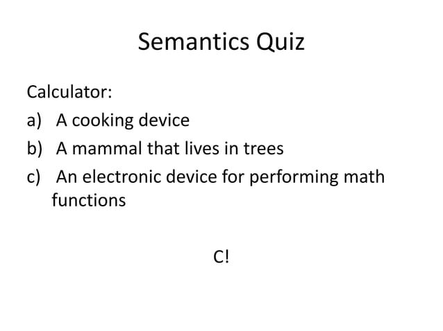 Semantics | PPT