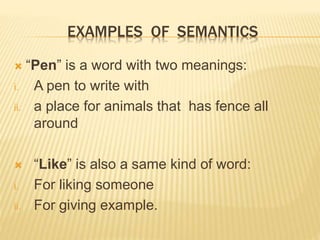 Semantics | PPTX