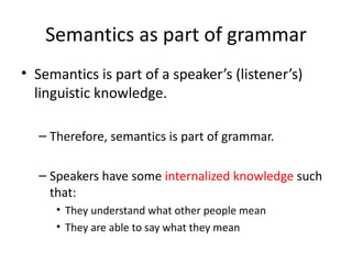 Semantics | PPT