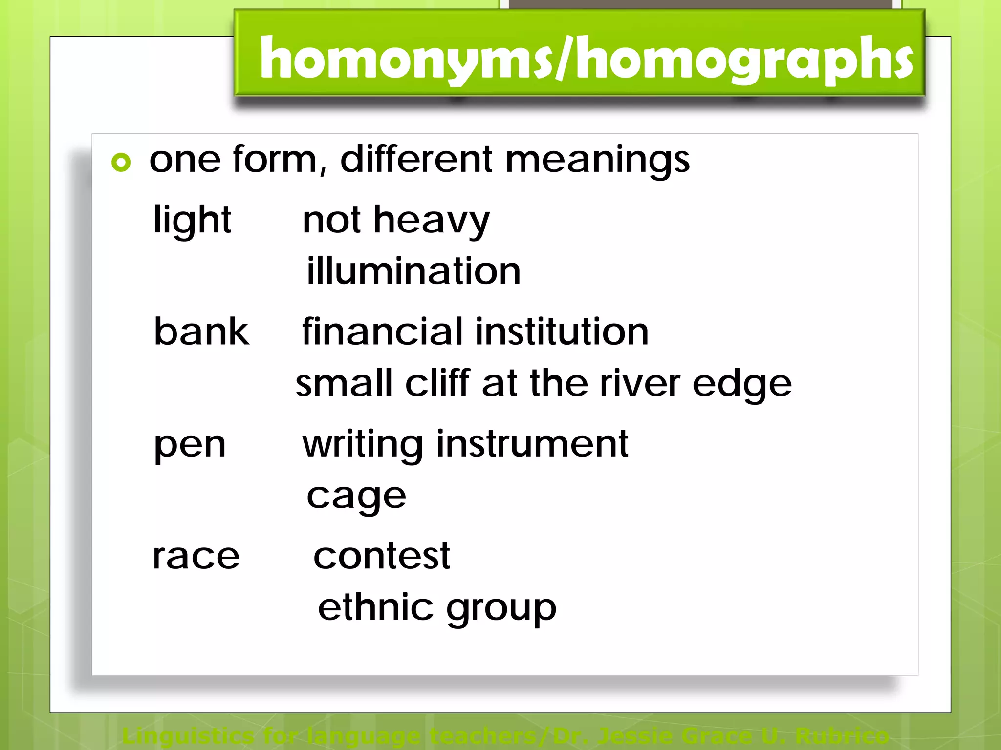 Semantics: Meanings of Language | PDF