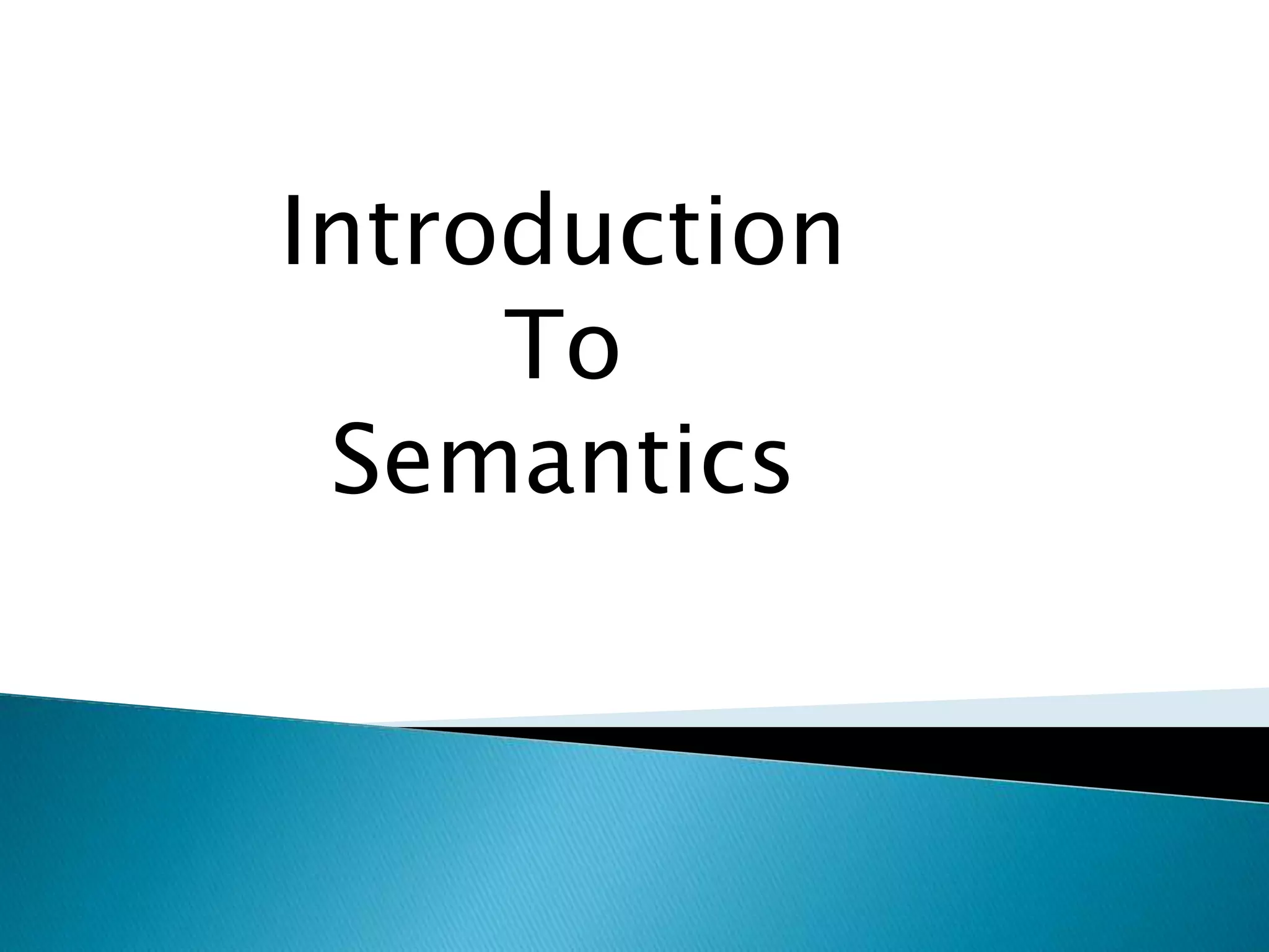 Semantics | PPSX