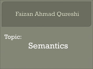 Semantics | PPT