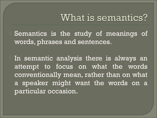 Semantics | PPT