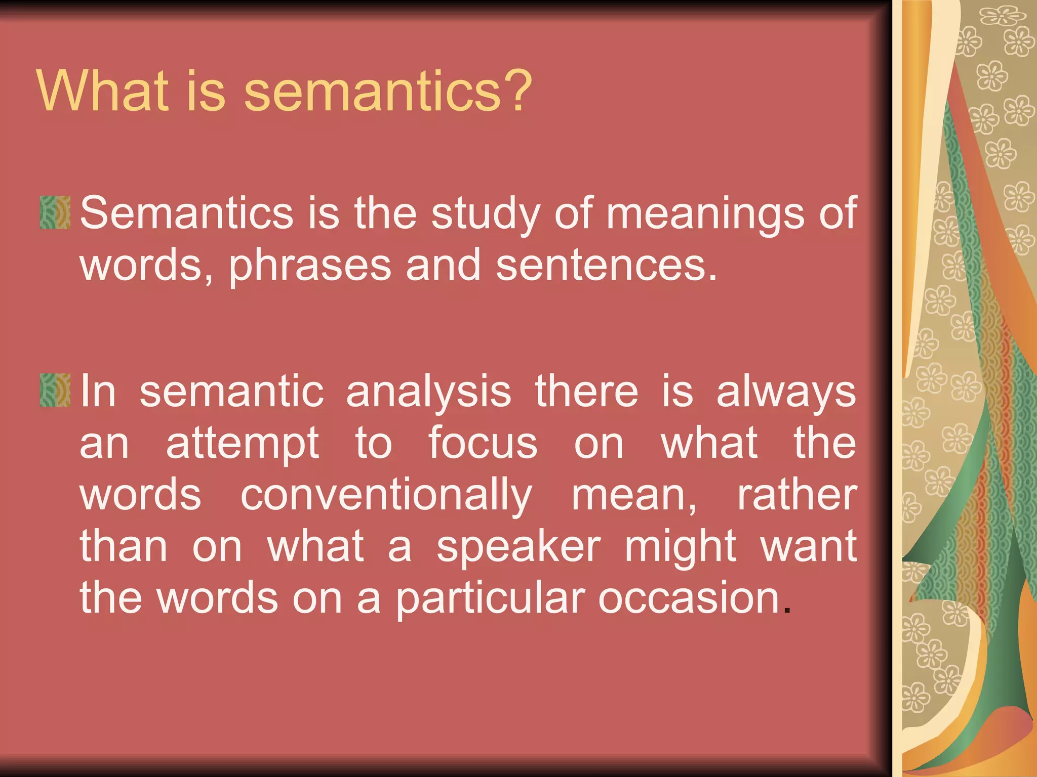 Semantics | PPT
