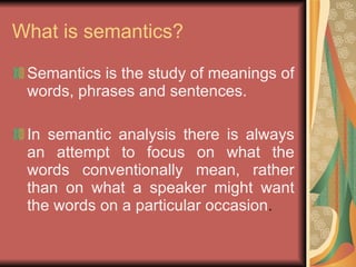 Semantics | PPT