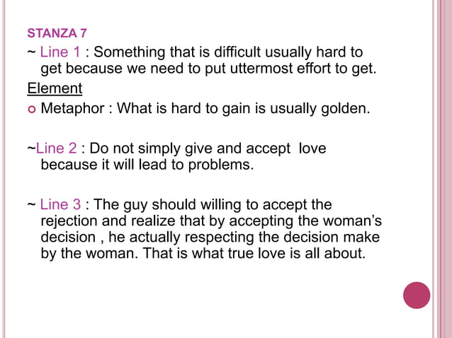 Analyzing poem: sonnet 18 & rejection | PPT