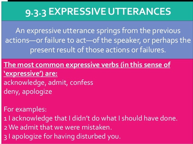 Speech Acts Speech Acts