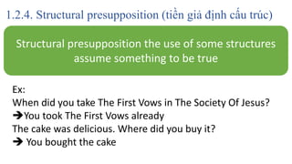 Semantics-Presupposition | PPTX