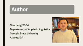 Semantic Transfer & L2 Vocabulary Acquisition | PPTX | Education