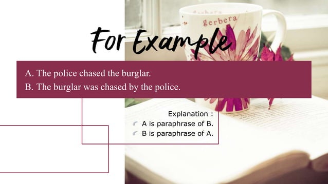 Semantics: Truth of Sentence & Paraphrase | PPT