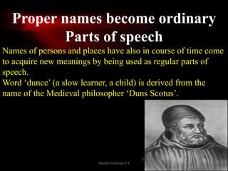 Semantics or Changes in Meaning - History of English Language | PPTX