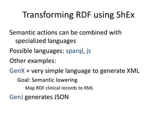 Shape Expressions: An RDF validation and transformation language | PPT
