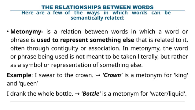 SEMANTICS- meaning of words and sentences | PPT