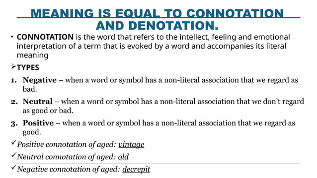 SEMANTICS- meaning of words and sentences | PPT