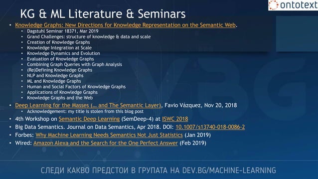 Semantics and Machine Learning | PPTX | Databases | Computer Software and Applications