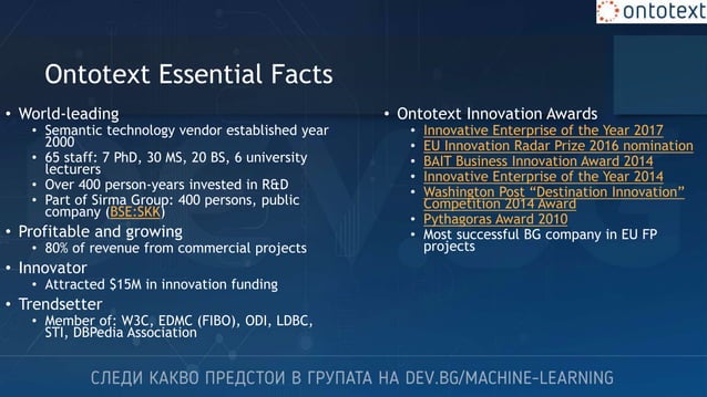 Semantics and Machine Learning | PPTX | Databases | Computer Software and Applications