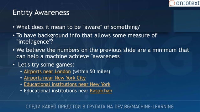 Semantics and Machine Learning | PPTX | Databases | Computer Software and Applications