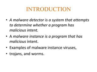 Semantics aware malware detection ppt | PPT