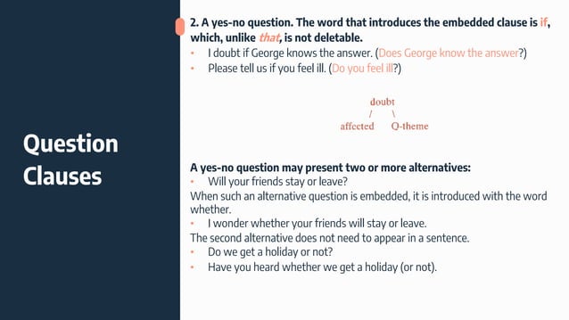 Semantics clauses arguments 1 | PPTX | Law