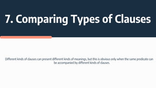 Semantics clauses arguments 1 | PPTX