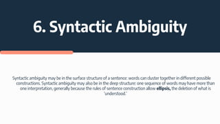 Semantics clauses arguments 1 | PPTX