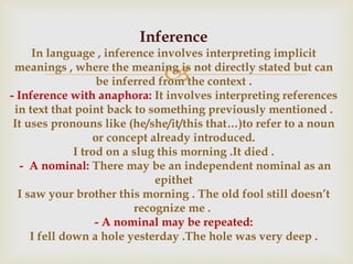 Semantics - Context and Inference.pdf semantics | PDF
