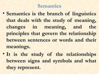 Comprehensive Introduction to Semantics: Understanding Meaning in ...