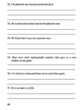 Semantics Session 1 Word meaning Exercises | PDF