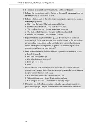 M2 session 2a sentence utterance meaning | PDF