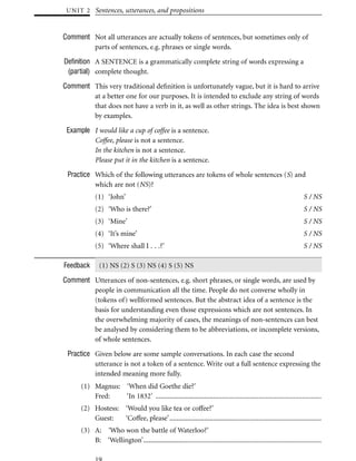 M2 session 2a sentence utterance meaning | PDF