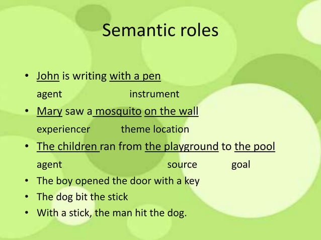 Semantics 1
