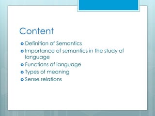 Semantics | PPTX