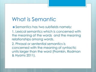 Semantics | PPTX