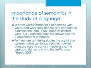 Semantics | PPTX