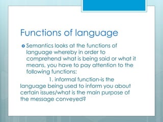 Semantics | PPTX