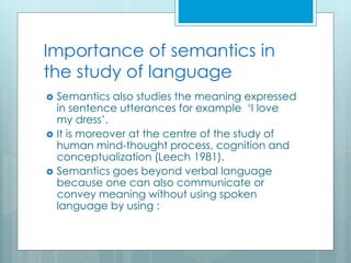 Semantics Language