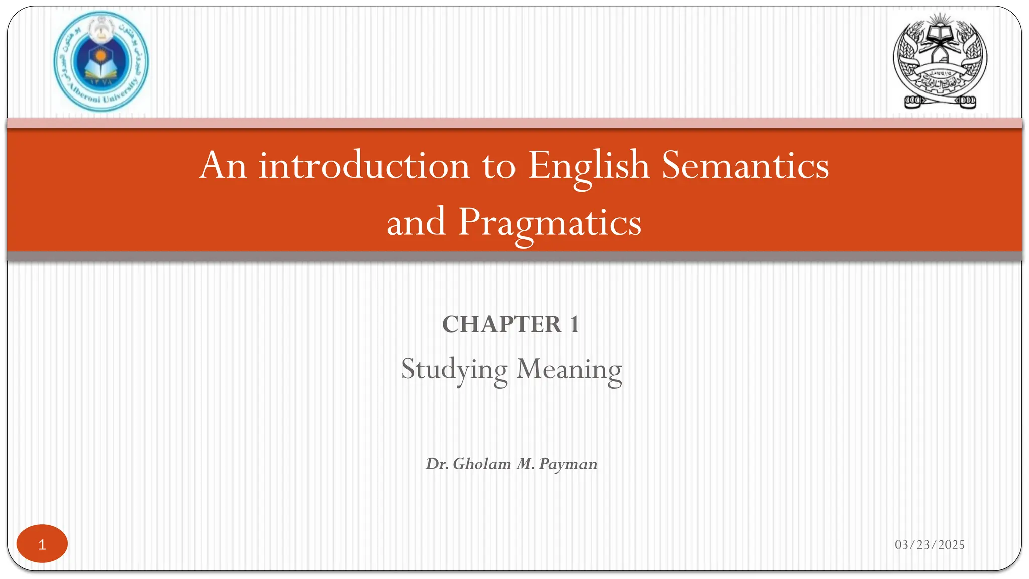 Introducing English Semantics and Pragmatics | PPTX