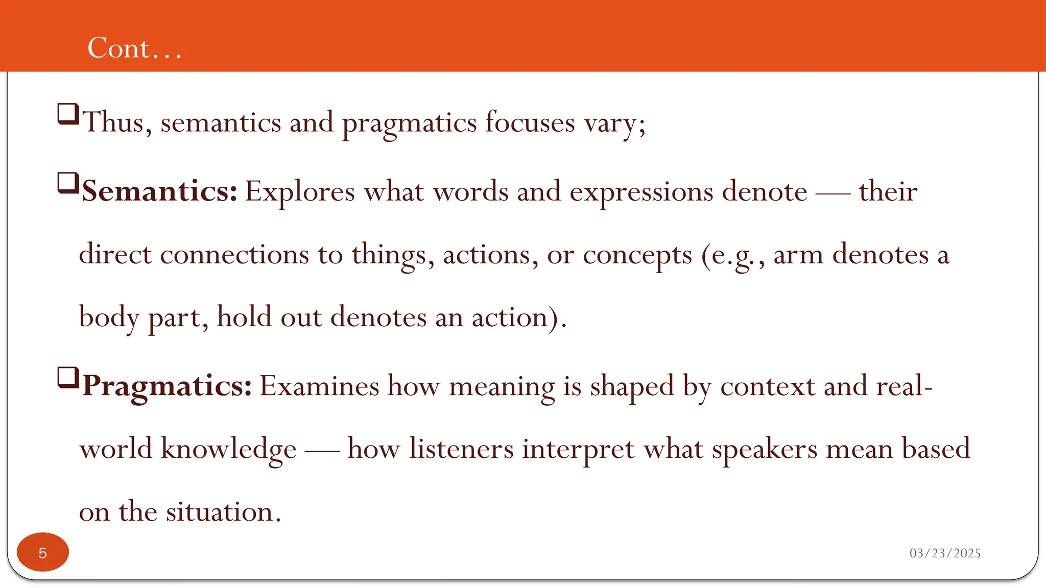 Introducing English Semantics and Pragmatics | PPTX