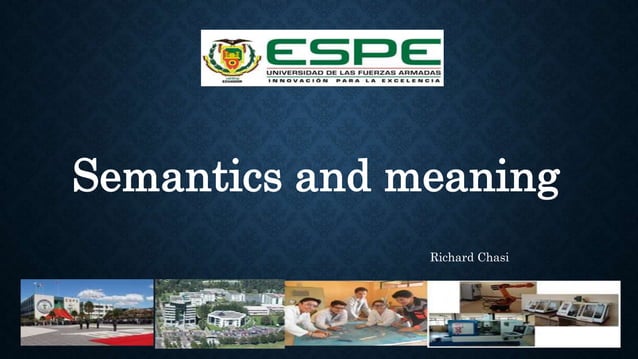 Semantics and meaning | PPTX | Science