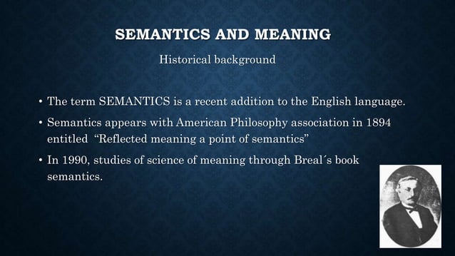 Semantics and meaning | PPTX | Science