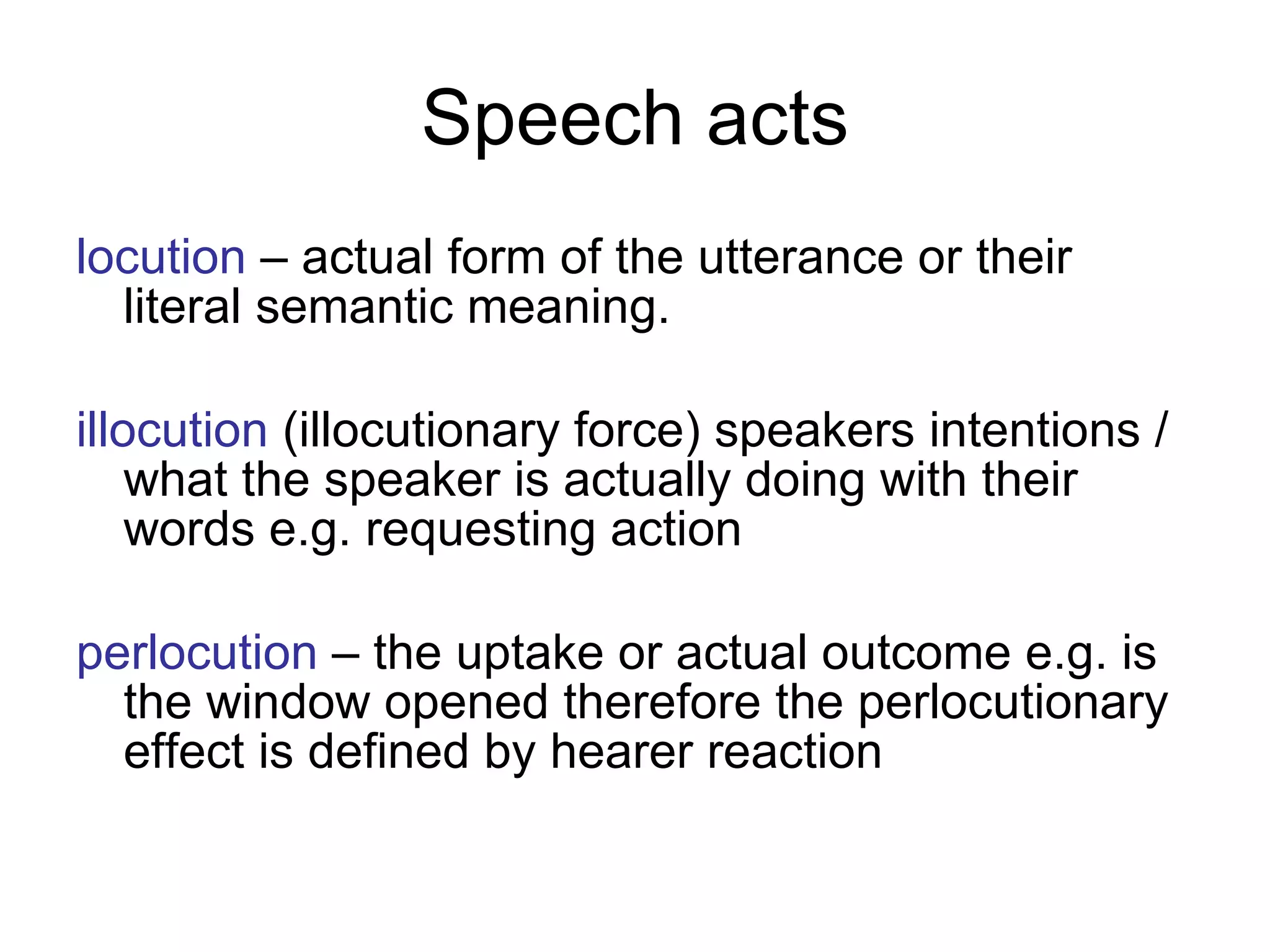 Semantics and pragmatics | PPT