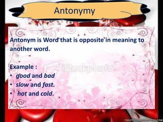 Lexical Relationship | PPTX