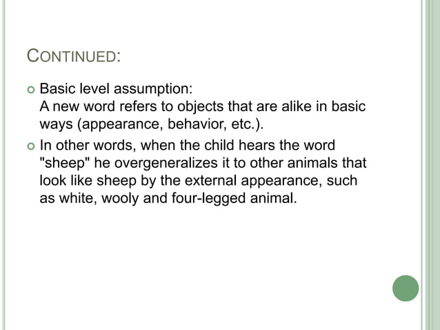 Semantics and semantic development | PPT