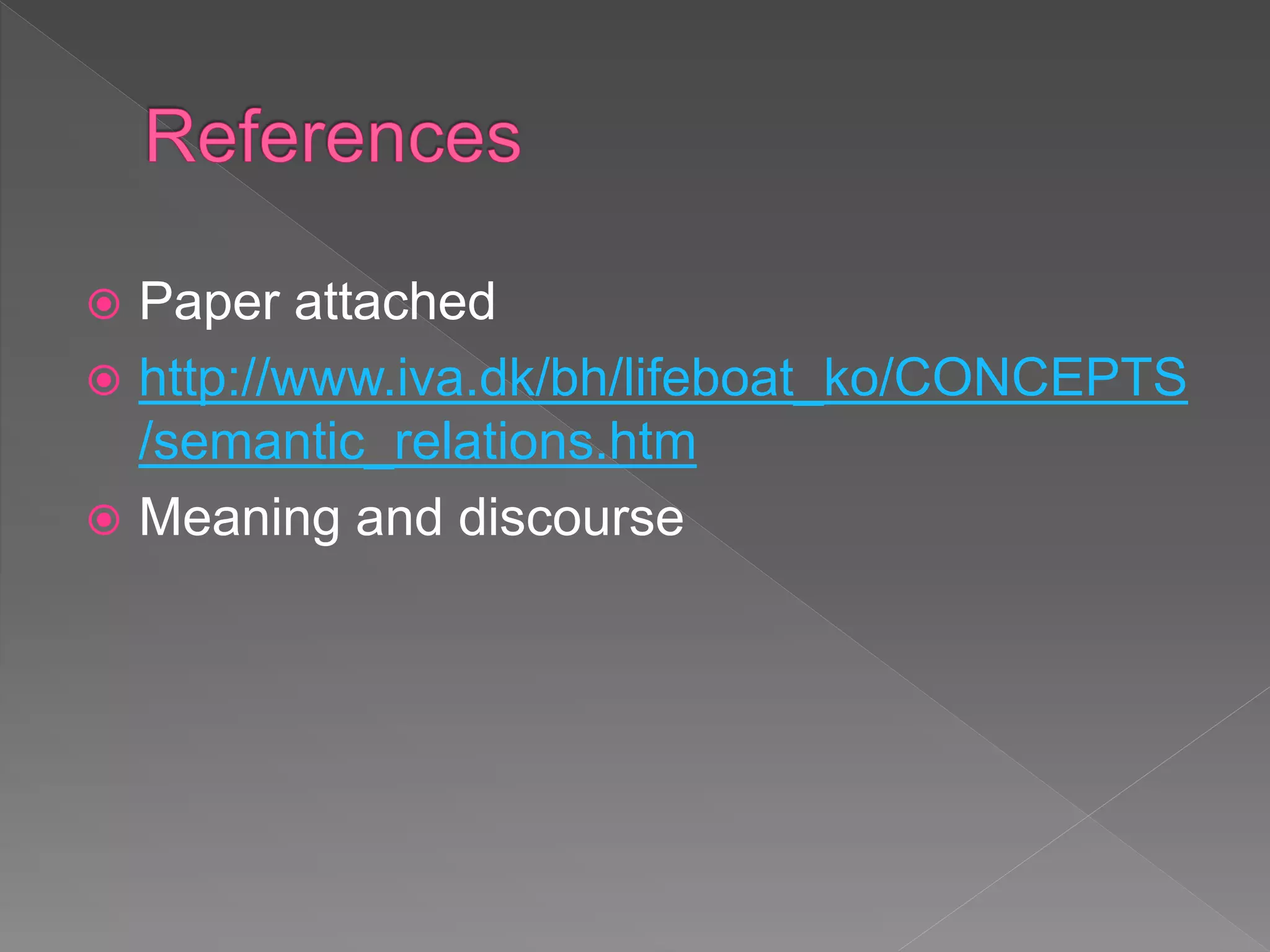 Semantics and teaching vocabulary | PPTX | Education