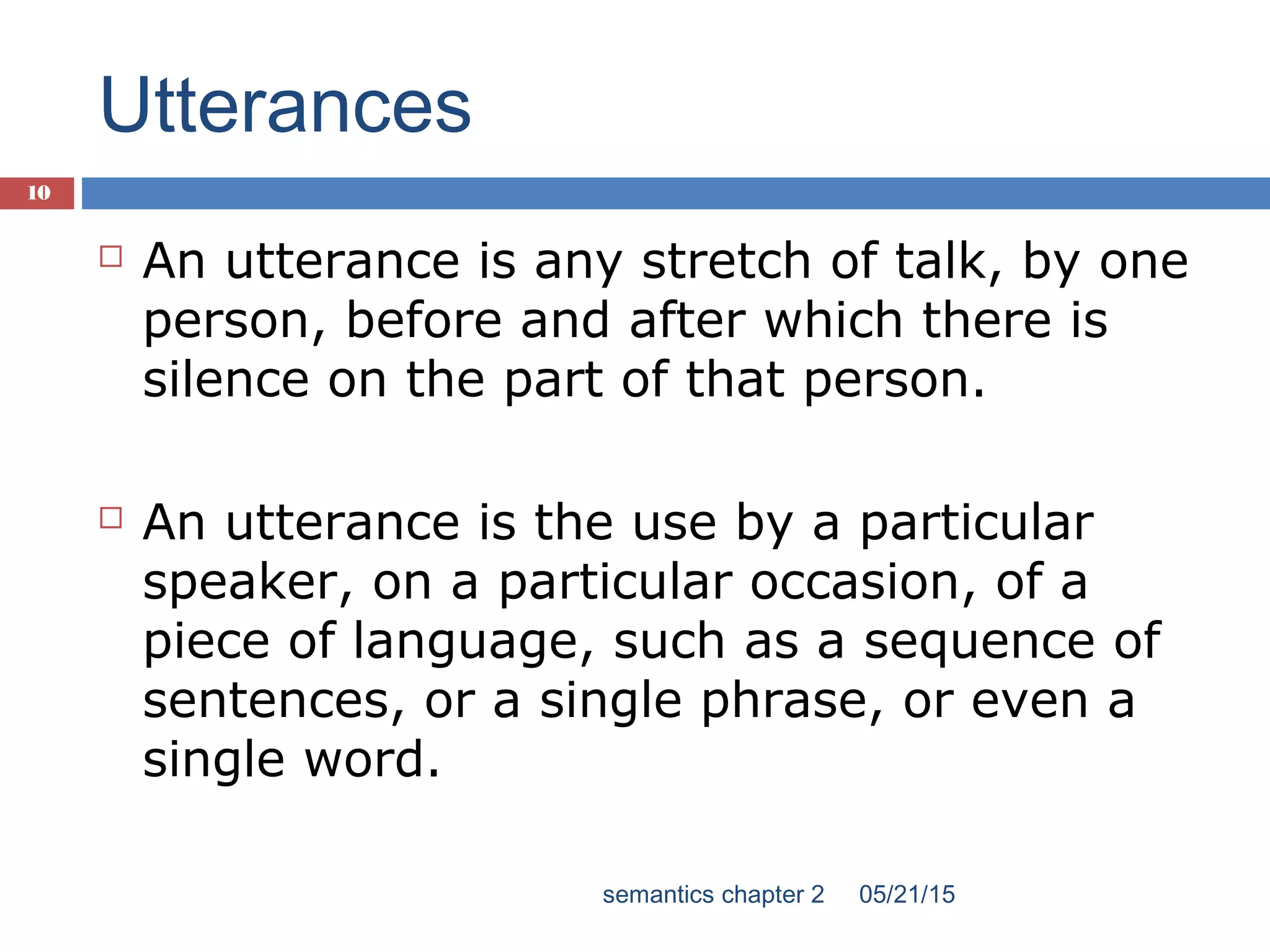 Semantics chapter 2 saeed | PPT