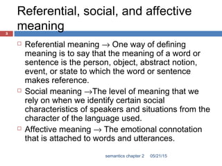Semantics chapter 2 saeed | PPT