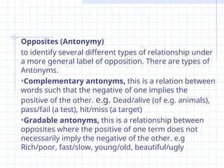 SEMANTICS CHAPTER 3 english education.ppt